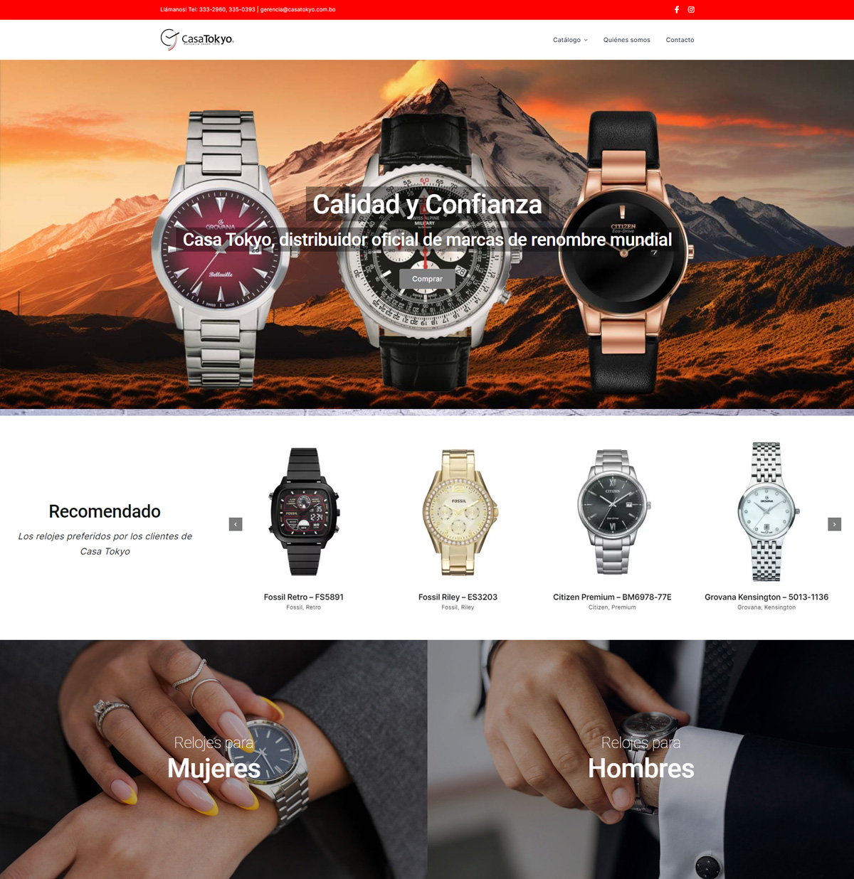 Casa Tokyo - Relojes Originales con garantía real en Bolivia